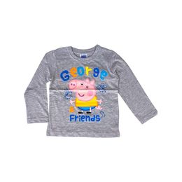 Peppa Pig Shirt 'Peppa Pig Langarmshirt George' boy Grey size 104
