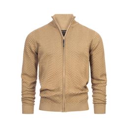 INDICODE Jeans Knit Cardigan 'Lexson' male Beige size M