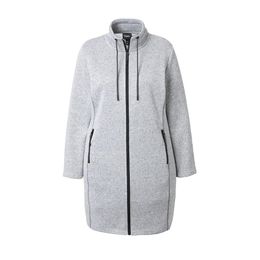 Ulla Popken Fleece Jacket female Grey size 54-56