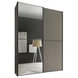Schwebet&uuml;renschrank STAUD "Sinfonie Plus, edles Design in hochwertiger Qualit&auml;t, Made in Germany", braun (mocca), B:167cm H:222cm T:68cm, Holzwerkstoff, Schr&auml;nke, Schwebet&uuml;renschrank, Mit vier verschiedenen Ausstattungsvarianten