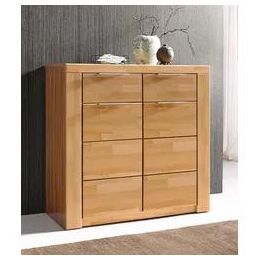 Kommode OTTO HOME "Zara", beige (kernbuche teilmassiv), B:100cm H:95cm T:40cm, Holz teilmassiv, Sideboards, Kommode, Breite 100 cm