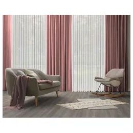 Vorhang WIRTH "Dim out" Gr. 5, lila (flieder), B:142cm H:255cm, Jacquard, Polyester, Gardinen
