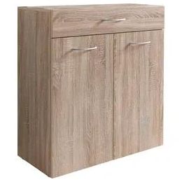 Kombikommode wimex "Multiraumkonzept", braun (eiche s&auml;gerau, nachbildung), B:80cm H:98cm T:40cm, Holzwerkstoff, Spanplatte, Sideboards, Kombikommode, Schubk&auml;sten auf Metallschienen