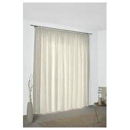 Vorhang WIRTH "Riccia" Gr. 3, beige (creme, goldfarben), B:132cm H:225cm, Jacquard, Baumwolle, Polyester, Gardinen