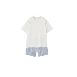 Mango Man Short Pajamas 'Aire' male Blue, White size S