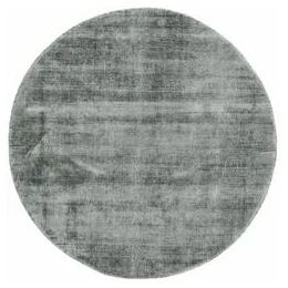 Teppich CarpetFine "Ava Viskoseteppich", gr&uuml;n (mint), H:13mm &Oslash;:160cm, Viskose, Teppiche, Teppich, Seidenoptik, leichter Glanz, Wohnzimmer