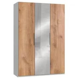 Kleiderschrank wimex "Level by fresh to go", wei&szlig; (wei&szlig;, plankeneichefarben), B:150cm H:216cm T:58cm, Schr&auml;nke, Kleiderschrank, mit Spiegelt&uuml;ren