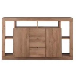 Sideboard Home Affaire "Rimini", braun (mercure nb holzstruktur), B:172cm H:102cm T:42cm, Sideboards, Sideboard, mit 2 T&uuml;ren und 3 Schubk&auml;sten