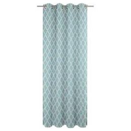 Vorhang ADAM "Maroccan Shiraz" Gr. 4, blau (t&uuml;rkis), B:145cm H:245cm, Jacquard, Baumwolle (Bio-Baumwolle), Gardinen, aus 100% Bio-Baumwolle