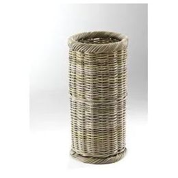 Schirmst&auml;nder Locker, grau, B:56cm H:56cm T:56cm, Regenschirmst&auml;nder, Schirmst&auml;nder, rund, &Oslash; 28 cm, aus Rattan