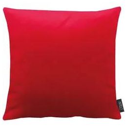 Dekokissen Apelt "Arte" Gr. 1, rot (rot, unifarben), B:46cm L:46cm, Polyester, Dekokissen_Sitzkissen_Kissenh&uuml;llen, Kissenh&uuml;lle ohne F&uuml;llung, 1 St&uuml;ck