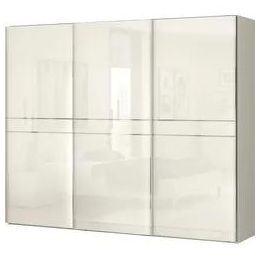 Schwebet&uuml;renschrank OTTO HOME "Piano, FSC-zertifiziert, mit Einlegeb&ouml;den und Kleiderstangen", beige (beige hochglanz), B:272cm H:224cm T:61cm, Holzwerkstoff, Schr&auml;nke, Schwebet&uuml;renschrank, UV lackiert, hochgl&auml;nzend, mit Soft-Close Funktion, in beige oder wei&szlig;