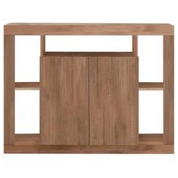 Sideboard Home Affaire "Rimini", braun (mercure nb holzstruktur), B:134cm H:102cm T:42cm, Sideboards, Sideboard, Breite 134 cm