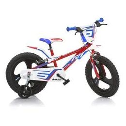 Kinderfahrrad DINO BIKES "16" Pro Cross Kinderfahrrad Jungen stabiler Stahl-Rahmen St&uuml;tzr&auml;der" Gr. 25, rot, Fahrr&auml;der, Kinder, 25cm, 14 Zoll (35,56cm), mit St&uuml;tzr&auml;dern, Frontschild und coolen Schutzblechen