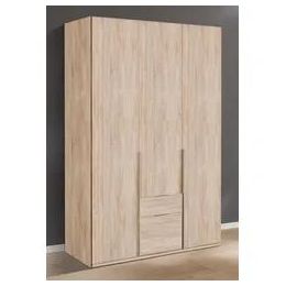 Kleiderschrank wimex "New York", wei&szlig; (struktureichefarben hell, front wei&szlig;), B:225cm H:208cm T:58cm, Schr&auml;nke, Kleiderschrank, wahlweise 208 oder 236cm hoch