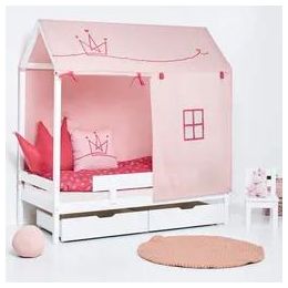 Kinderbett Hoppekids "ECO Comfort Bett", wei&szlig;, B:76cm, Betten, Kinderbett, Hausbett mit Dach wahlweise mit Rausfallschutz
