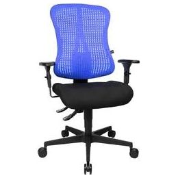 B&uuml;rostuhl Topstar "Sitness 90", blau (schwarz, dunkelblau), Sitzfl&auml;che: 100% Polyester, St&uuml;hle, B&uuml;rostuhl