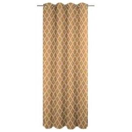 Vorhang ADAM "Maroccan Shiraz" Gr. 4, gelb (curry), B:145cm H:245cm, Jacquard, Baumwolle (Bio-Baumwolle), Gardinen, aus 100% Bio-Baumwolle