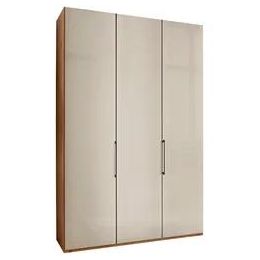 Dreht&uuml;renschrank Wiemann "Monaco, Made in Germany, edle Glasfront, in verschiedenen Farben", braun (bianco, eiche, nachbildung, glas champagner), B:148,4cm H:236cm T:58cm, Floatglas, Holzwerkstoff, Schr&auml;nke, Dreht&uuml;renschrank, hochwertige Beschl&auml;gen inkl. D&auml;mpfung