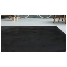 Hochflor-Teppich Calo-deluxe "Vogesen 212" Gr. 4, grau (anthrazit), B:160cm H:45mm L:230cm, Kunstfaser, Teppiche, Kunstfell, Wohnzimmer