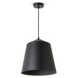 Paco Home Deckenleuchte "Jackson", schwarz, 1, &Oslash; 32,5cm H: 32cm, Leuchten, Wohnzimmer Esszimmer Pulverbeschichtet Industrial Design E27, Pendellampe Esszimmerlampe Pendelleuchte