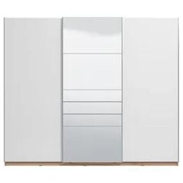 Schwebet&uuml;renschrank Inosign "Mondego", braun (opaque wei&szlig; hg, artisan eiche), B:262,5cm H:224cm T:65cm, Holzwerkstoff, MDF, Schr&auml;nke, Schwebet&uuml;renschrank, mit Spiegel