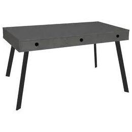 M&auml;usbacher Schreibtisch M&Auml;USBACHER "Big System Office", grau (schwarzstahl, graphit, schwarz, graphit), B:140cm H:65cm T:70cm, Tische, Schreibtisch, Breite 140 cm