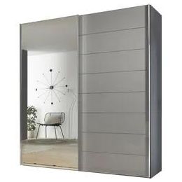Schwebet&uuml;renschrank STAUD "Sonate Como mit Spiegel, Made in Germany", saphirglas, B:167cm H:240cm T:68cm, Holzwerkstoff, Schr&auml;nke, Schwebet&uuml;renschrank, Mit vier verschiedenen Ausstattungsvarianten