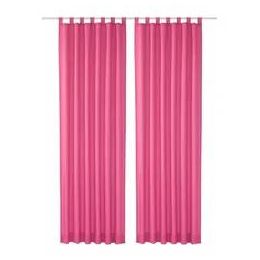 Vorhang WIRTH "Lahnstein" Gr. 1, pink, B:132cm H:145cm, Polyester, Gardinen