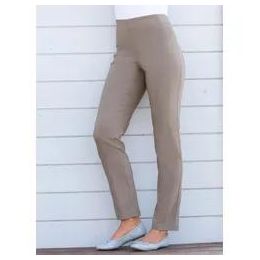 Dehnbund-Hose Stehmann, Damen, Gr. 23, Kurzgr&ouml;&szlig;en, grau (taupe), 72% Viskose, 25% Polyamid, 3% Elasthan, unifarben, lang, Hosen, Topseller