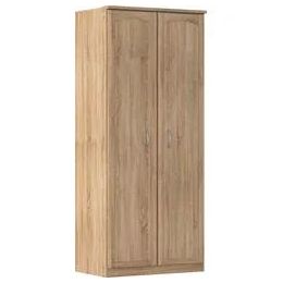Kleiderschrank Rauch "Schrank Garderobe Garderobenschrank Putzschrank W&auml;scheschrank TORRENT", braun (eiche sonoma), B:91cm H:210cm T:56cm, Holzwerkstoff, Schr&auml;nke, Kleiderschrank, optional Au&szlig;enschubladen und Spiegel, viel Stauraum MADE IN GERMANY