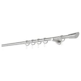 Gardinenstange mydeco "20mm Rag Wandtr&auml;ger 6,5 cm", silber (edelstahlfarben), L:160cm, Gardinenstangen