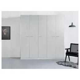 Dreht&uuml;renschrank Rauch "Kleiderschrank Schrank Garderobe TOPSELLER OTELI inkl. Inneneinteilung", grau (seidengrau), B:226cm H:229cm T:54cm, Holzwerkstoff, Schr&auml;nke, Dreht&uuml;renschrank, mit zus&auml;tzlichen Einlegeb&ouml;den, optional mit Spiegel MADE IN GERMANY