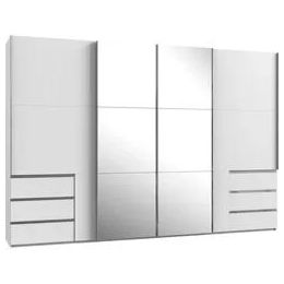 Schwebet&uuml;renschrank wimex "Level by fresh to go", wei&szlig;, B:350cm H:236cm T:65cm, Schr&auml;nke, Schwebet&uuml;renschrank, mit Synchron&ouml;ffnung