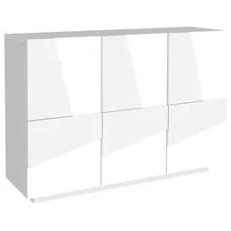 Kommode Home Affaire "Ping", wei&szlig;, B:121cm H:86cm T:38cm, Holzwerkstoff, Sideboards, Kommode