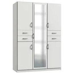 Dreht&uuml;renschrank wimex "Bitburg", wei&szlig;, B:135cm H:198cm T:58cm, Holzwerkstoff, Schr&auml;nke, Dreht&uuml;renschrank