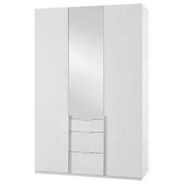 Kleiderschrank wimex "New York", wei&szlig; (wei&szlig;, spiegel), B:135cm H:236cm T:58cm, Schr&auml;nke, Kleiderschrank, mit Spiegelt&uuml;r