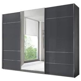 Schwebet&uuml;renschrank STAUD "Sonate Lucca mit Spiegel, Made in Germany", vulkanglas, B:298cm H:222cm T:68cm, Holzwerkstoff, Schr&auml;nke, Schwebet&uuml;renschrank, Mit vier verschiedenen Ausstattungsvarianten