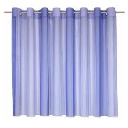 Gardine WIRTH "Eloise" Gr. 15, blau, B:450cm H:225cm, Polyester, Gardinen, Gardine, Store