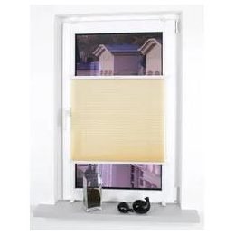 Plissee Liedeco "Klemmfix" Gr. 2, beige, B:60cm H:150cm, Obermaterial: 100% Polyester, Plissees