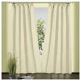 Weckbrodt-Gardinen Vorhang WECKBRODT "Sento" Gr. 1, beige (natur), B:135cm H:150cm, Baumwolle, Polyester, Gardinen, Baumwolle, blickdicht, matte Struktur, unifarben, Gardine, Store