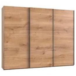 Schwebet&uuml;renschrank wimex "Level by fresh to go", braun (plankeneichefarben), B:300cm H:236cm T:65cm, Schr&auml;nke, Schwebet&uuml;renschrank