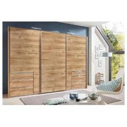 Schwebet&uuml;renschrank wimex "Level by fresh to go", braun (plankeneichefarben), B:300cm H:216cm T:65cm, Schr&auml;nke, Schwebet&uuml;renschrank