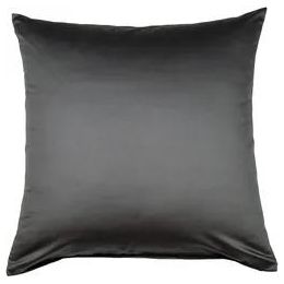 Kissenbezug Janine "Colors Mako Satin", grau (titan), B:80cm L:80cm, Mako-Satin, Obermaterial: 100% Baumwolle, Kissenbez&uuml;ge, Kissenbezug, mit Rei&szlig;verschluss, uni Kissenh&uuml;lle, feinf&auml;dig, 100% Baumwolle