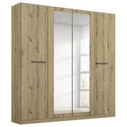 Dreht&uuml;renschrank Rauch "Kleiderschrank Schrank Garderobe Garderobenschrank Stauraumwunder MODI", braun (eiche artisan), B:181cm H:210cm T:54cm, Holzwerkstoff, Schr&auml;nke, Dreht&uuml;renschrank, optional mit Spiegel MADE IN GERMANY