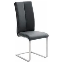 Freischwinger MCA furniture "Paulo 2", schwarz (schwarz, schwarz), B:42cm H:104cm T:61cm, 100% Polyurethan, St&uuml;hle, Freischwinger, Stuhl belastbar bis 120 kg