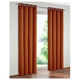 Vorhang WIRTH "B-Holmsund" Gr. 15, rot (rotbraun), B:270cm H:245cm, Chenille, Polyacryl, Gardinen