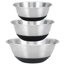 Sch&uuml;ssel King "Black Steel", silber (silberfarben, schwarz), Edelstahl, Sch&uuml;sseln, Sch&uuml;ssel, f&uuml;r den t&auml;glichen Gebrauch