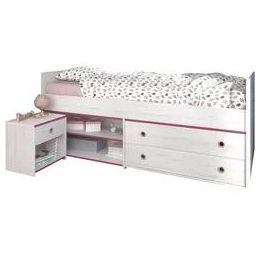 Jugendzimmer-Set Parisot "Smoozy", wei&szlig;, B:95cm T:203cm, Schlafzimmerm&ouml;bel-Sets