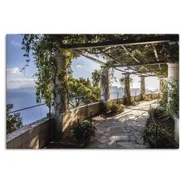 Wandbild Artland "Garten der Villa San Michele auf Capri", gr&uuml;n (farbe bild(er): gr&uuml;n), B:30cm H:20cm, Bilder, als Alubild, Leinwandbild, Poster in verschied. Gr&ouml;&szlig;en